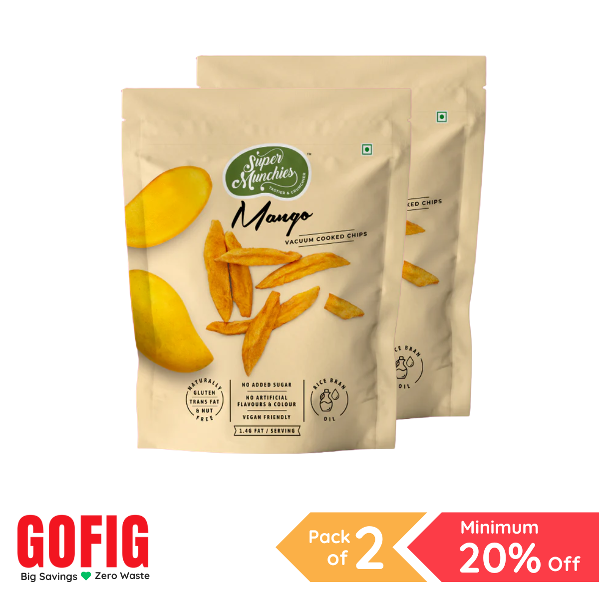 Super Munchies Mango (50 g) - Pack of 2 – Gofig